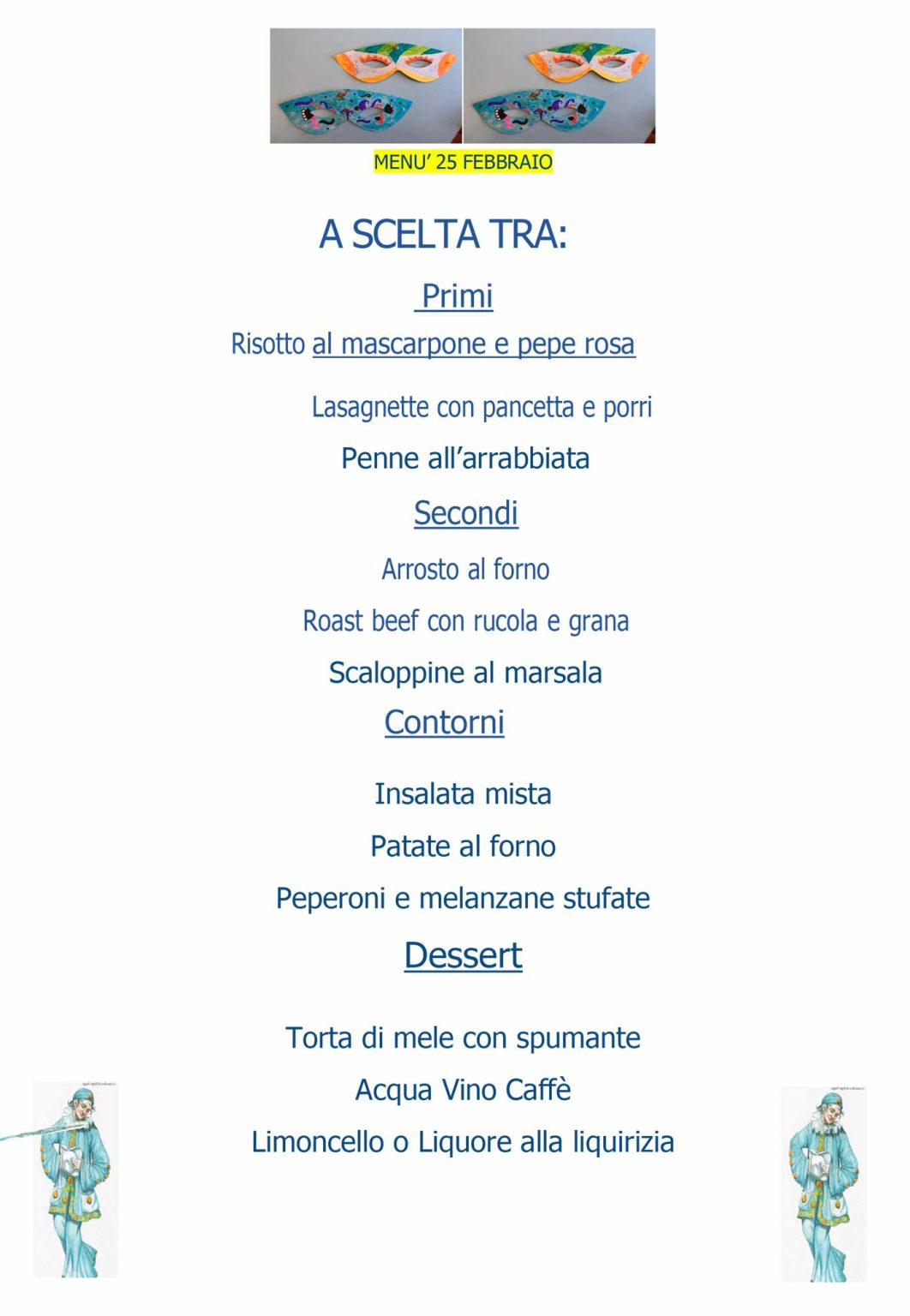 Scopri il menu del Pranzo di Carnevale – Aipa Lecco