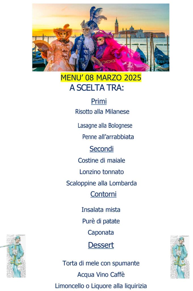 Menu di Carnevale 2025 – Aipa Lecco